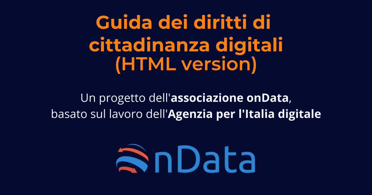 Presentazione - Guida dei diritti di cittadinanza digitali
